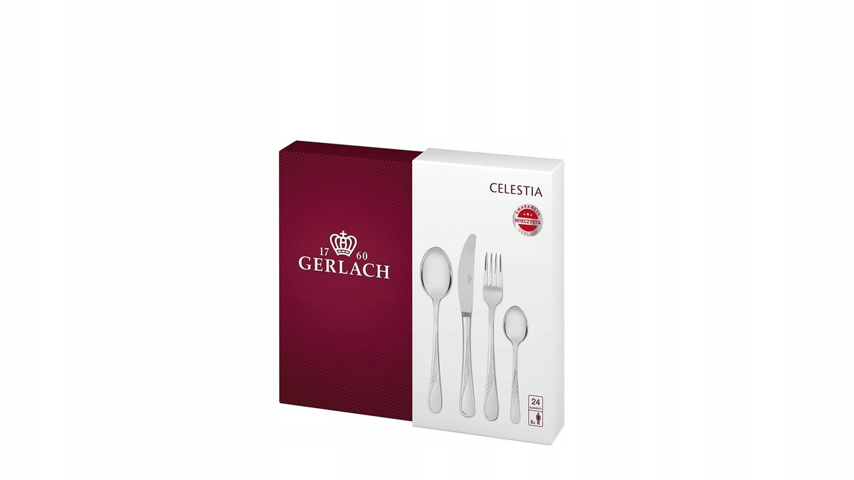 Komplet sztućców Gerlach dla 6 osób Celestia 24 elementy - Gerlach ...