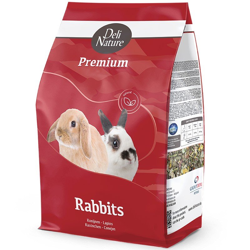 Kompletna karma dla królików Deli Nature Premium Rabbits 800g - DELI ...
