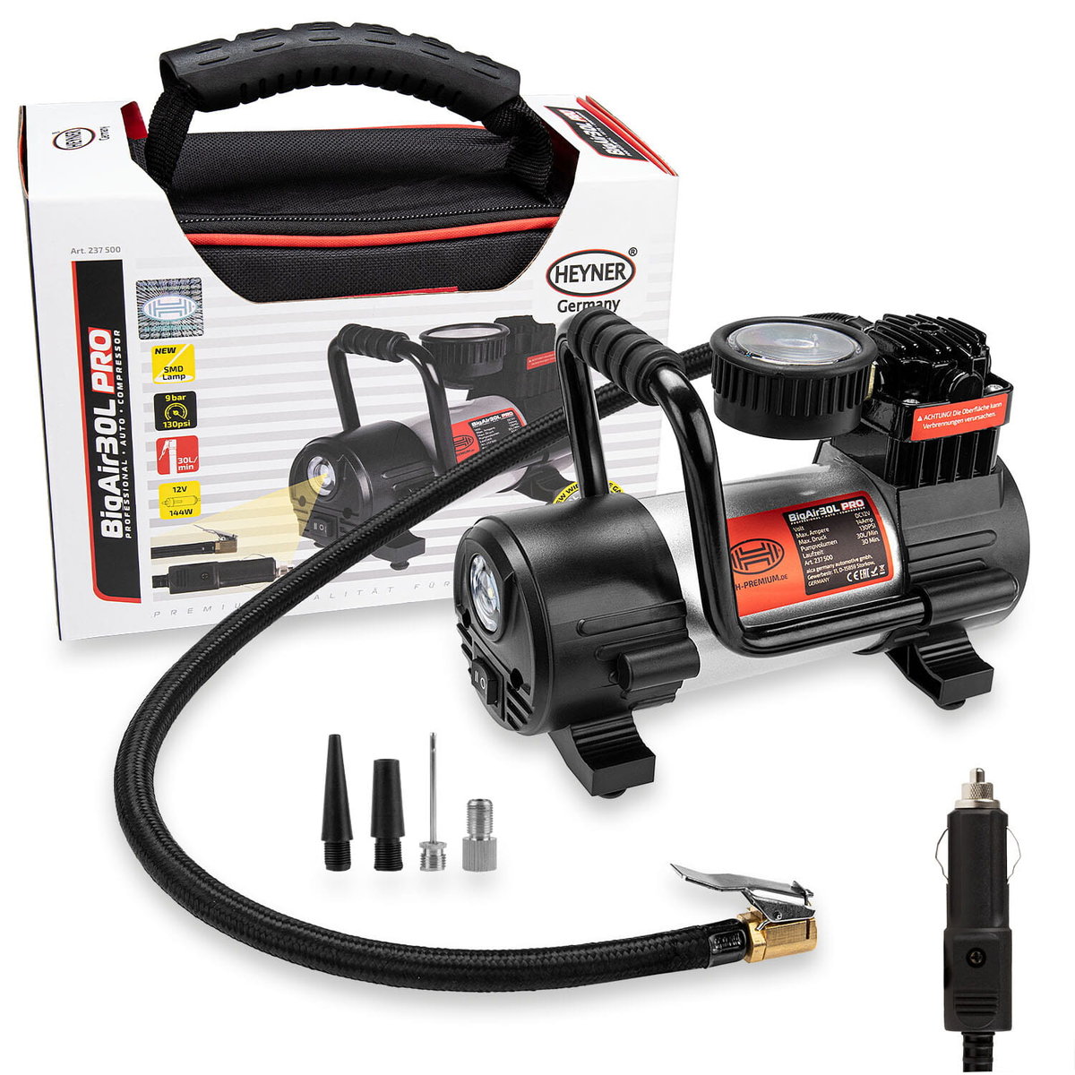 Kompresor HEYNER Premium PRO 12 V / 30 L BigAir 30L - HEYNER | Sklep EMPIK.COM