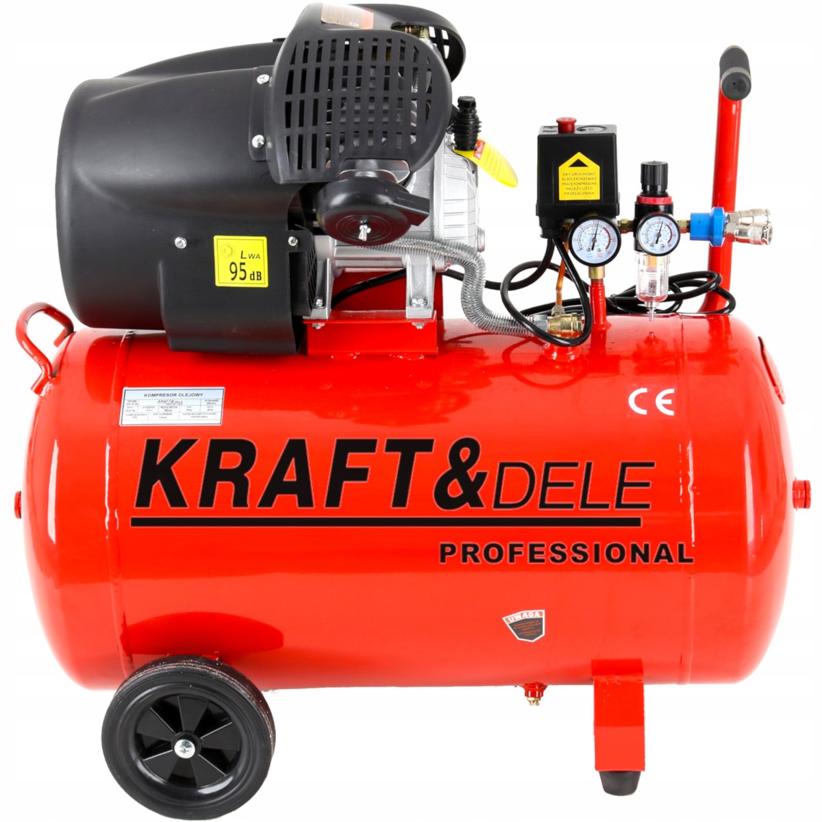 KOMPRESOR OLEJOWY SPRĘŻARKA 100L KD1483 - KRAFT&DELE | Sklep EMPIK.COM