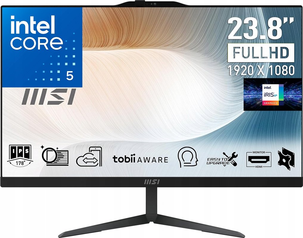 Komputer AiO MSI Modern AM242 23,8' FHD Core 5 120U 16GB SSD1024GB W11 ...