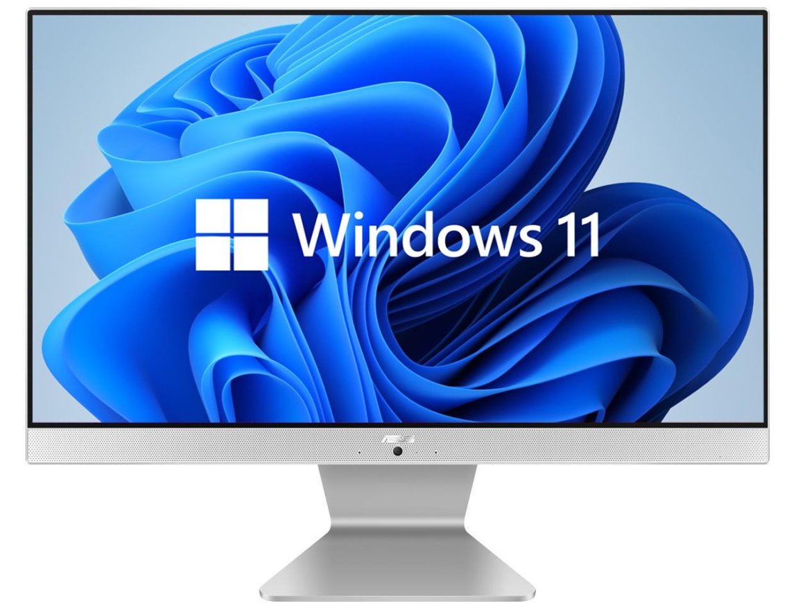 Komputer Biały Aio Asus V222 21,5 J4025 8Gb Ssd256+1Tb W11 (V222Gak ...