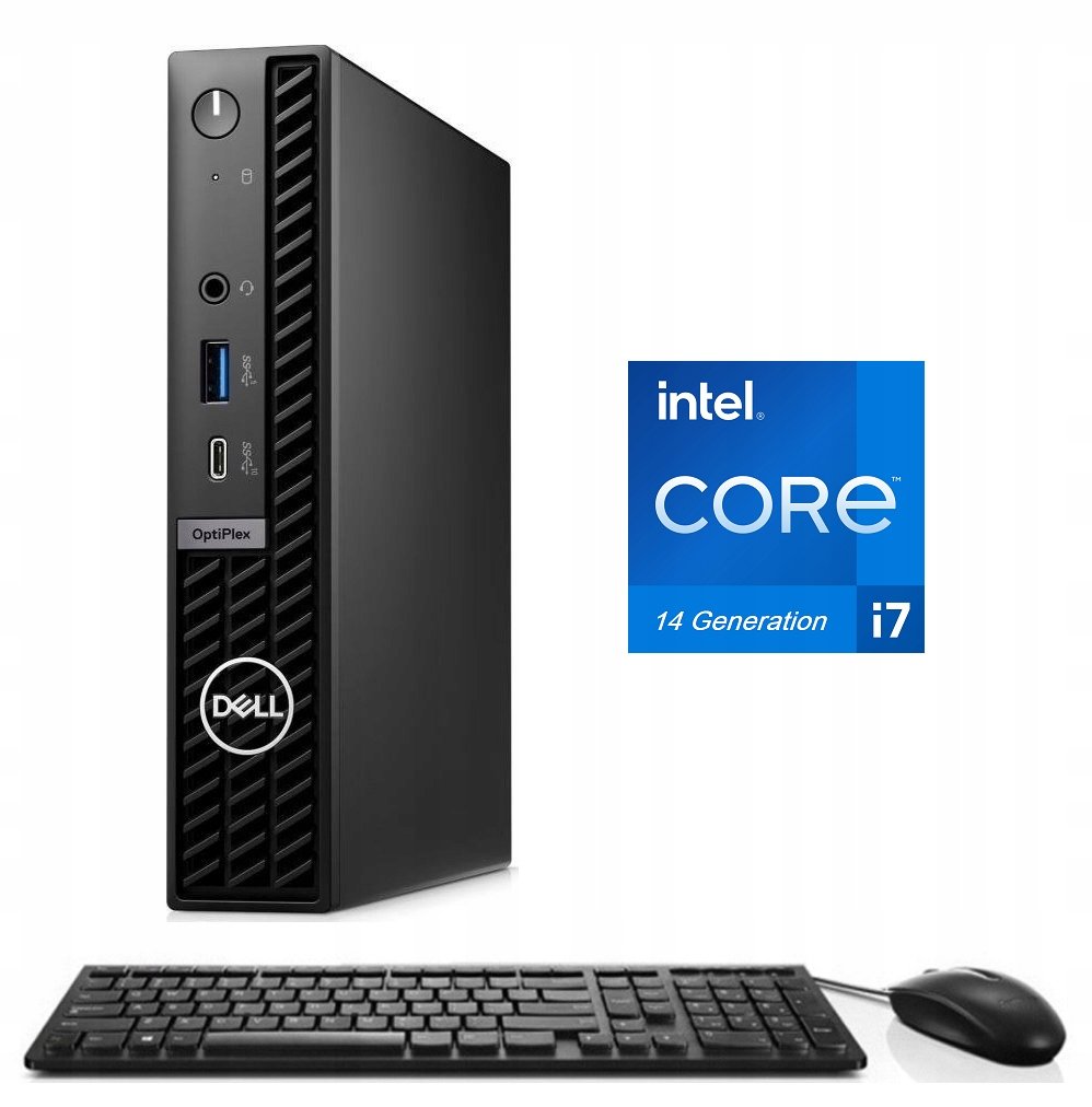 Komputer Dell Optiplex 7020 MFF i7-14700T 32GB SSD2048GB UHD 770 W11Pro ...