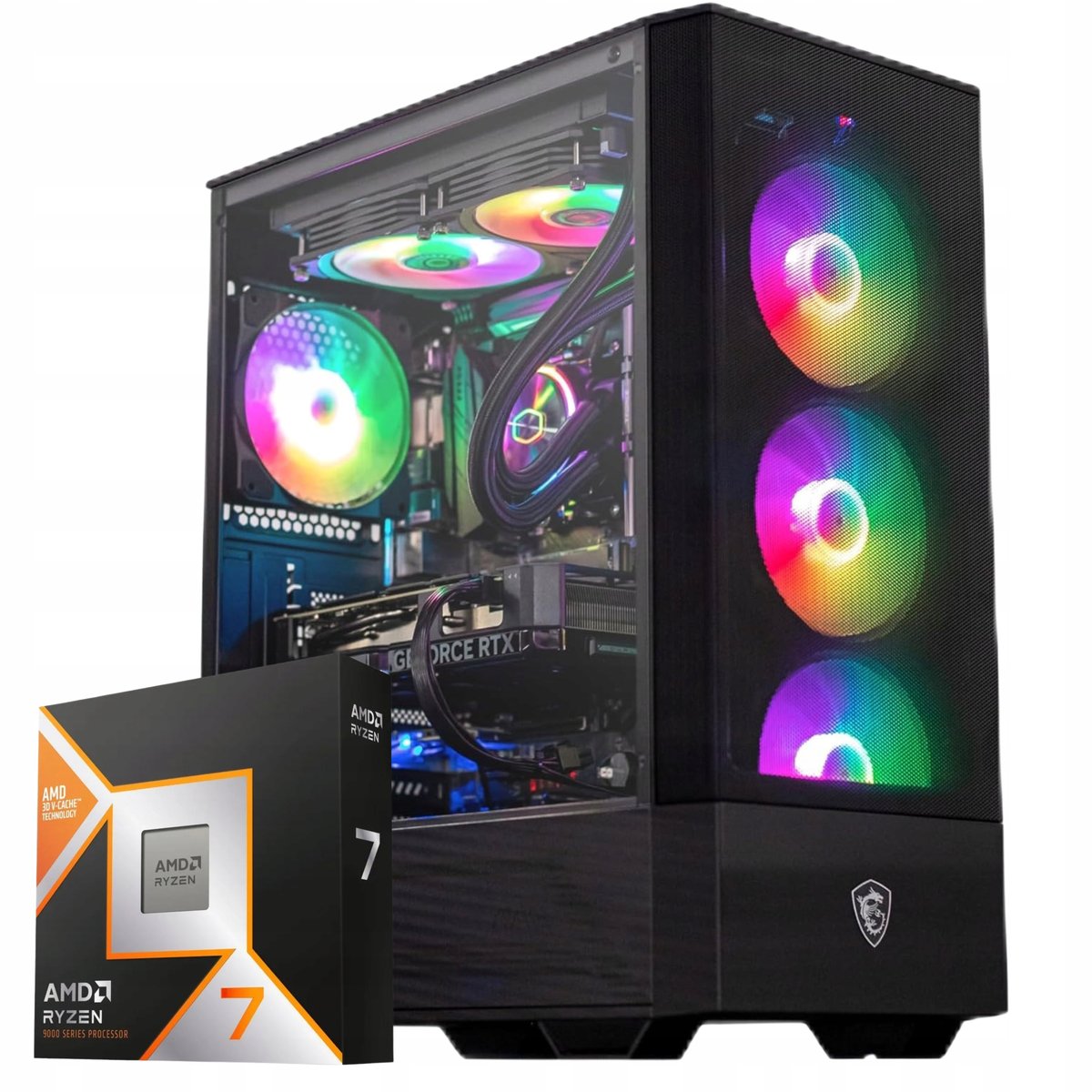 Komputer Gamingowy Ryzen 7 9700X RTX 5080 32GB DDR5 2TB - KOMFIG ...
