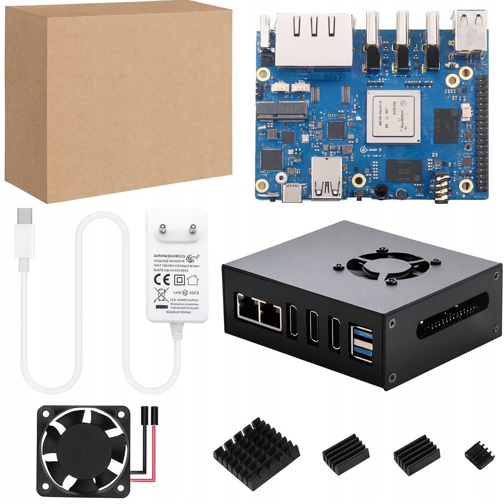 Komputer +obudowa GeeekPi Orange Pi 5 Plus 8 GB Rockchip RK3588 8 ...