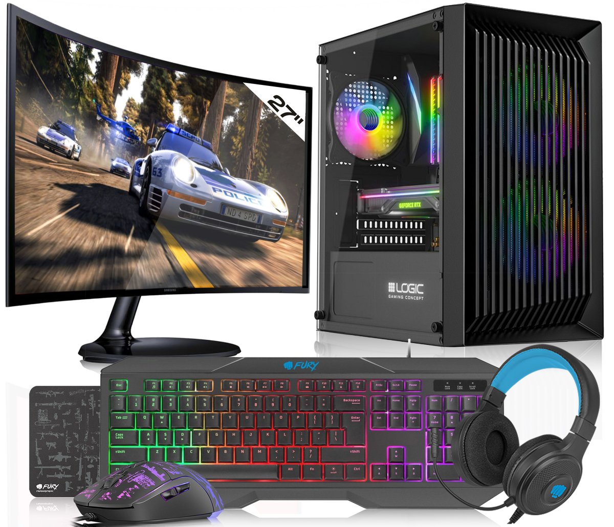 Komputer Zestaw Ryzen 5 RX 580 8GB 16GB SSD 1TB W11 27" - VIST | Sklep ...