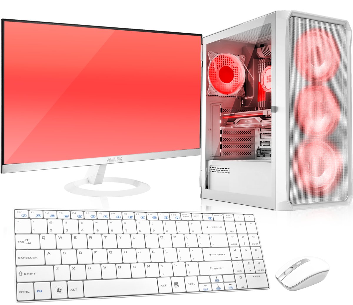 Komputer Zestaw WHITE Gaming PBA Core i5 12400F RTX 4060 32GB SSD 1TB ...