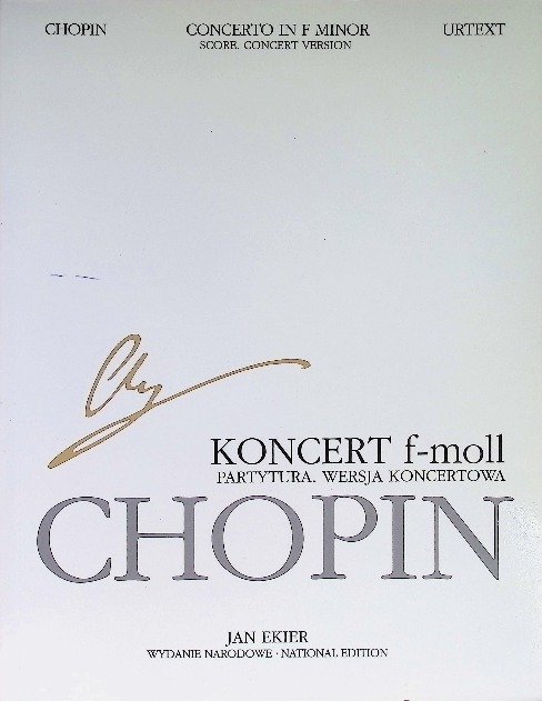 Koncert F-Moll Partytura. Wersja Koncertowa - Ekier Jan | Książka w Empik