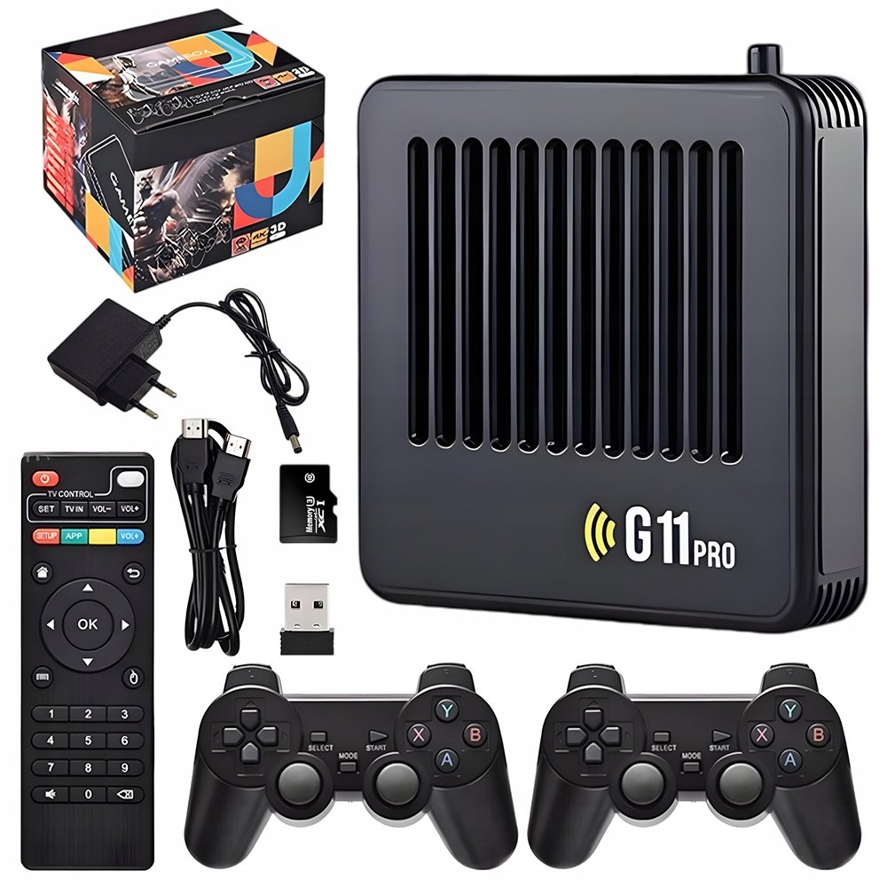 Konsola Retro TV Z Emulatorami PSP PS1 Sega Nintendo 64000 Gier 4K HDMI ...