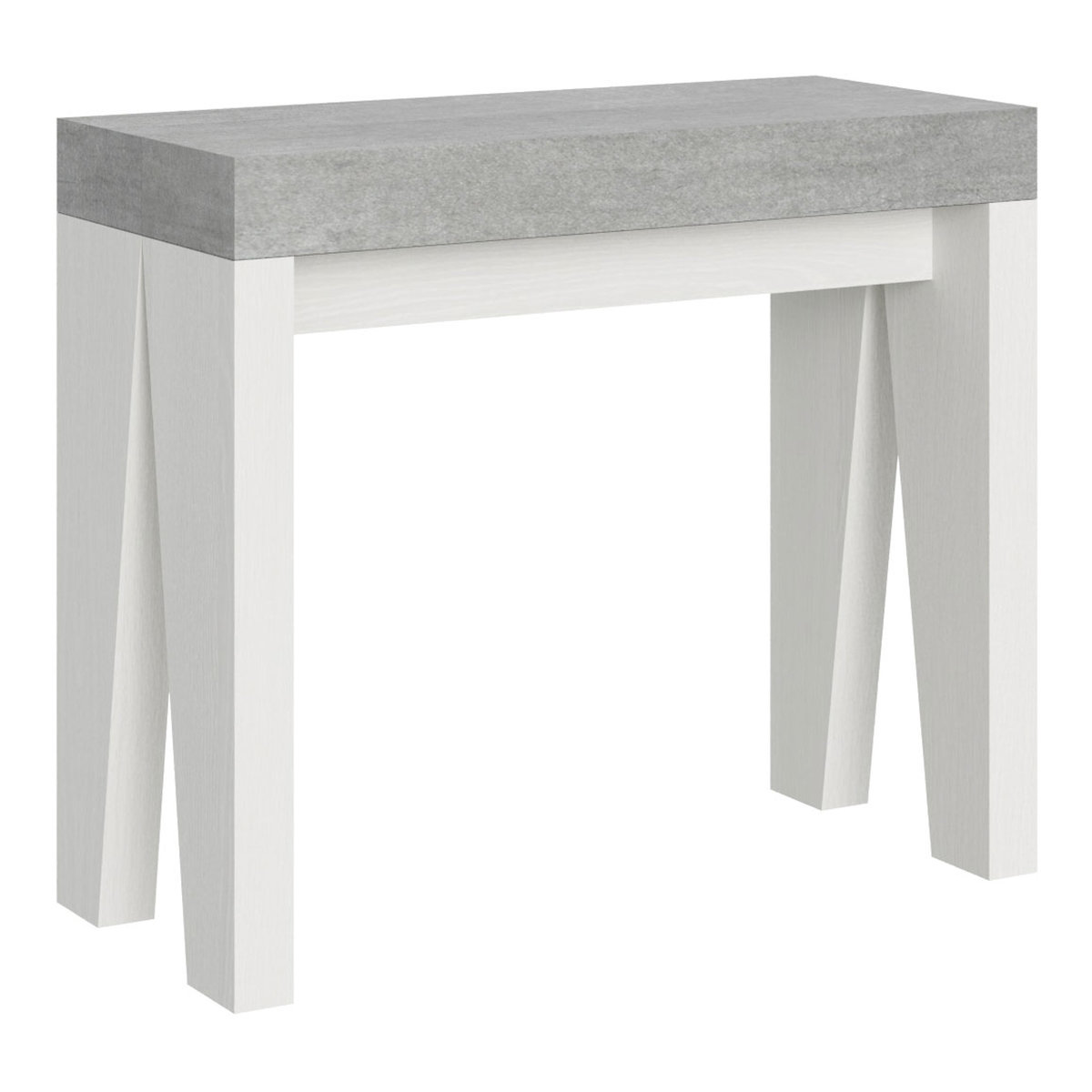 Konsola rozkładana 90x40/300 cm Naxy Mix Blat Cementu - Struktura ...