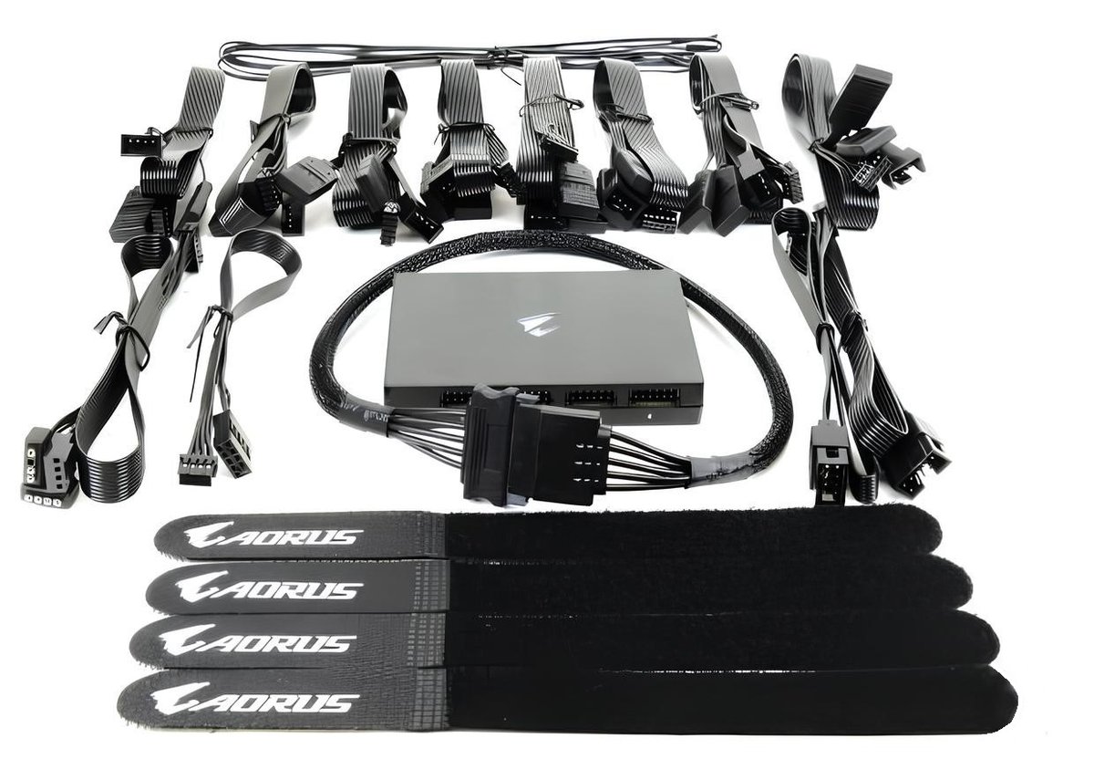 Kontroler Aorus RGB Fan Commander Wentylatorów Oświetlenia SATA USB MB ...