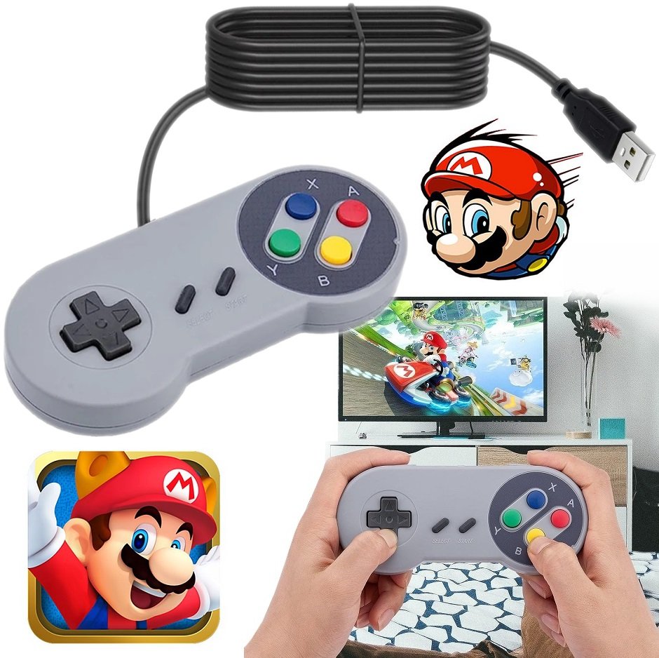 Kontroler Retro Gamepad Pad Do Pc Laptopa Raspberry Pi Snes Usb - Inny producent | Gry i ...