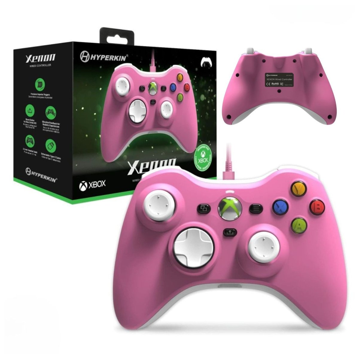 Kontroler Xbox 360 w nowoczesnym wydaniu różowy - Hyperkin | Gry i ...