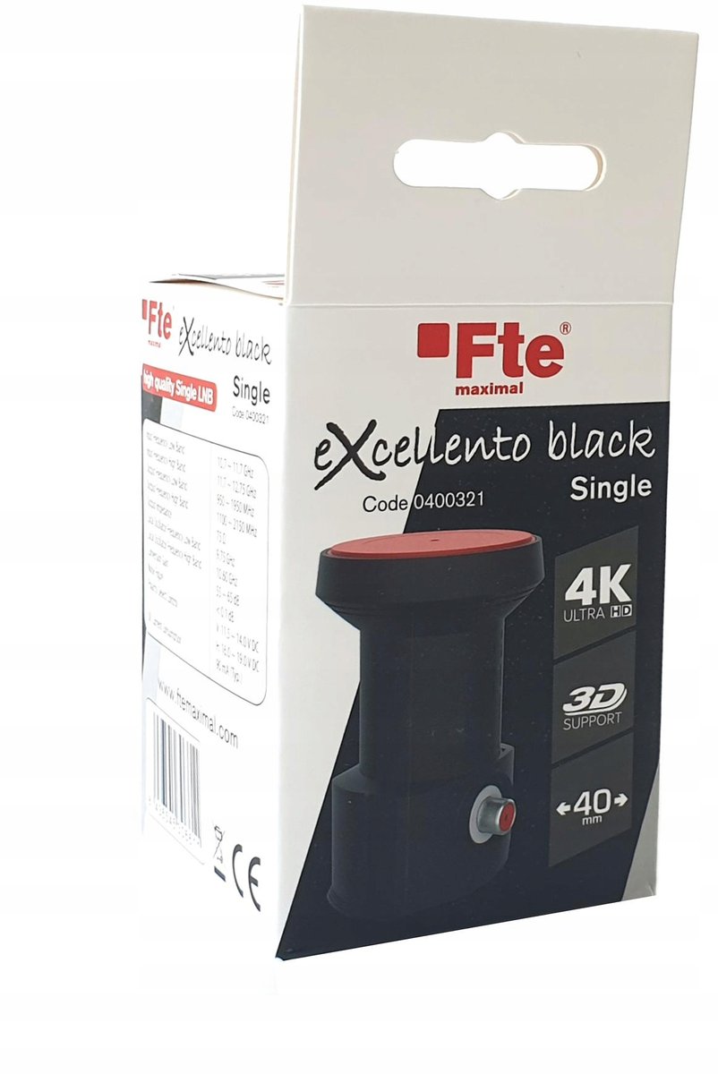 Konwerter satelitarny Single Fte eXcellento Black - Inny producent ...