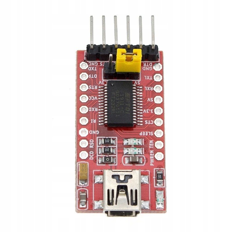 Konwerter USB do TTL FTDI FT232RL - Programator Jomardyan RED - Lolino ...