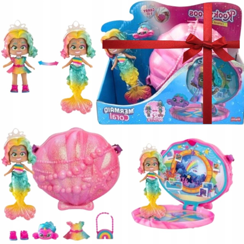 KOOKYLOOS MERMAID - CORAL - LALECZKA SYRENA SUPER PREZENT DLA DZIECI ...