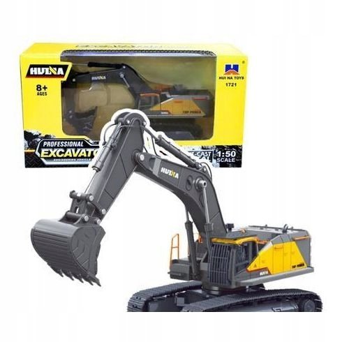 KOPARKA GĄSIENICOWA METALOWA CZARNA 1:50 - Inna marka | Sklep EMPIK.COM