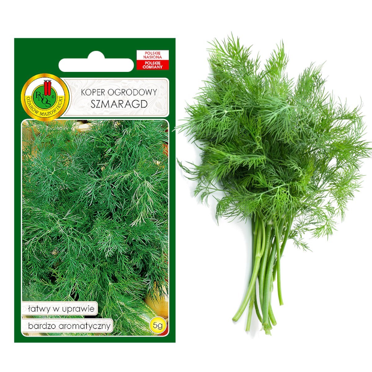 KOPER OGRODOWY SZMARAGD WCZESNY SUSZ NASIONA BEZ GMO - PNOS | Sklep ...