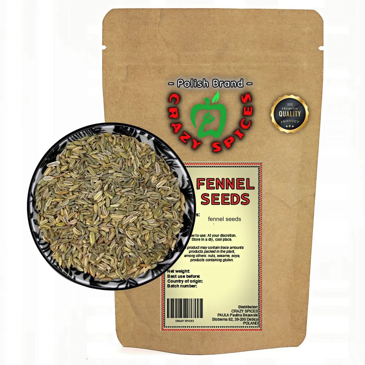 Koper Włoski Ziarno Fenkuł Premium 100G Jakość Wyjątkowy Smak I Aromat ...