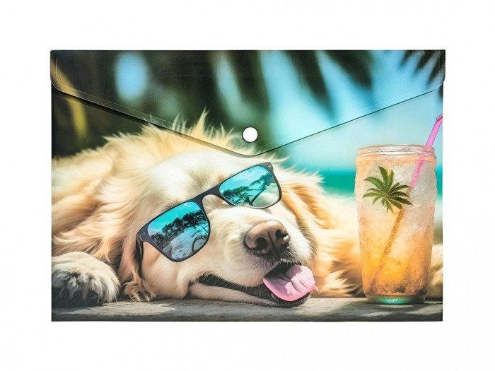Koperta A4 PP na napę z nadrukiem Chillout Dog - Panta Plast | Sklep ...