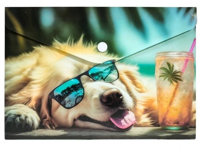 Koperta A5 PP na napę z nadrukiem Chillout Dog - Panta Plast | Sklep ...