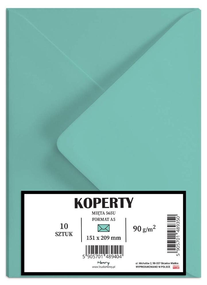 Koperty A5 miętowe 10szt - Inna marka | Sklep EMPIK.COM