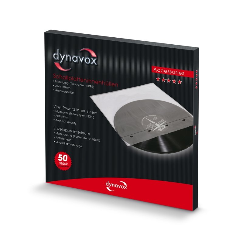 Koperty antystatyczne na winyle DYNAVOX, 3 WARSTWY - 50szt - DYNAVOX ...