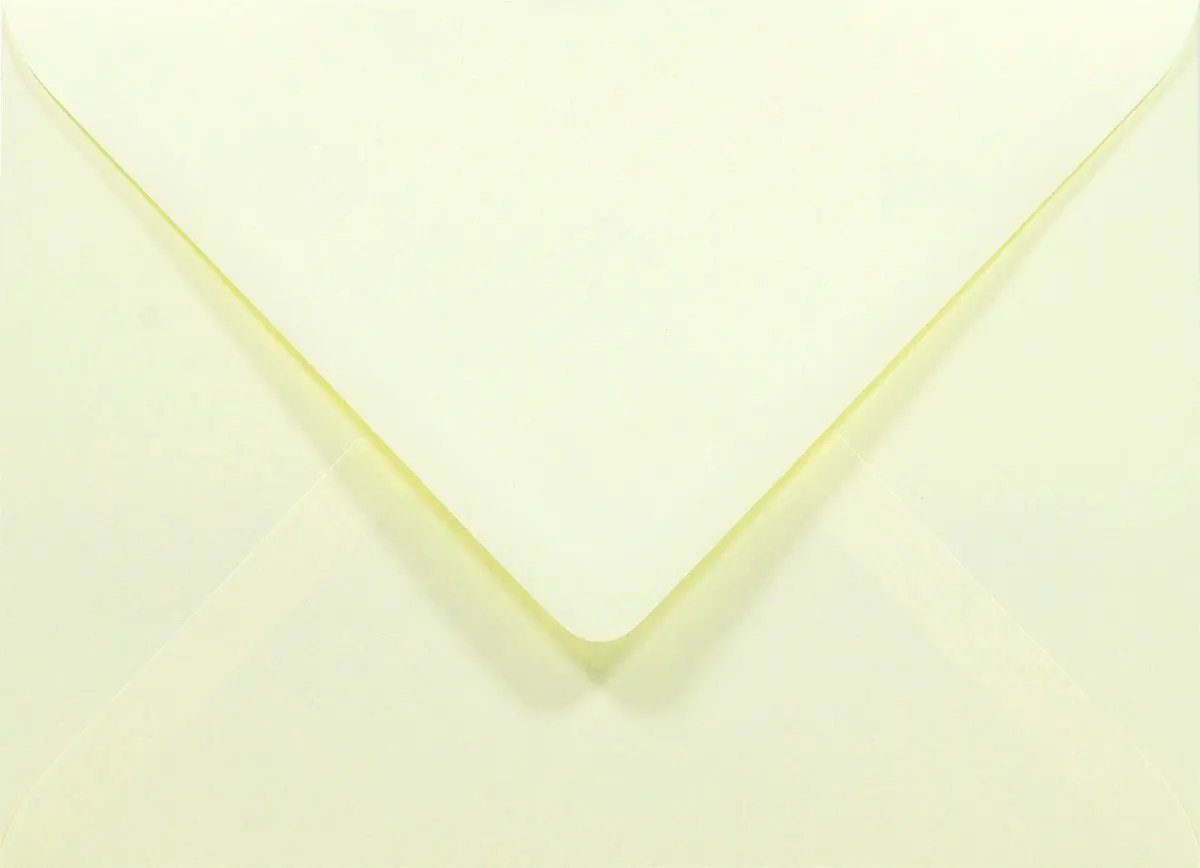 Koperty ozdobne gładkie B6 NK kremowe Rainbow R03 80g 50 szt. - na elegancką korespondencję ...