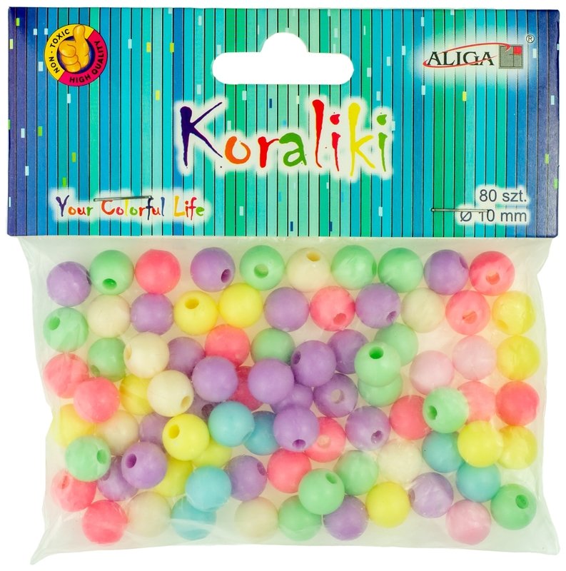 Koraliki Pj-7415 10 mm Op 80 szt, Aliga - ALIGA | Sklep EMPIK.COM