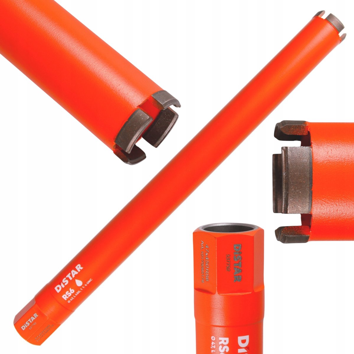 KORONA DIAMENTOWA DO WIERCENIA NA MOKRO DISTAR RS6 1 1/4'' UNC 450x 47 ...