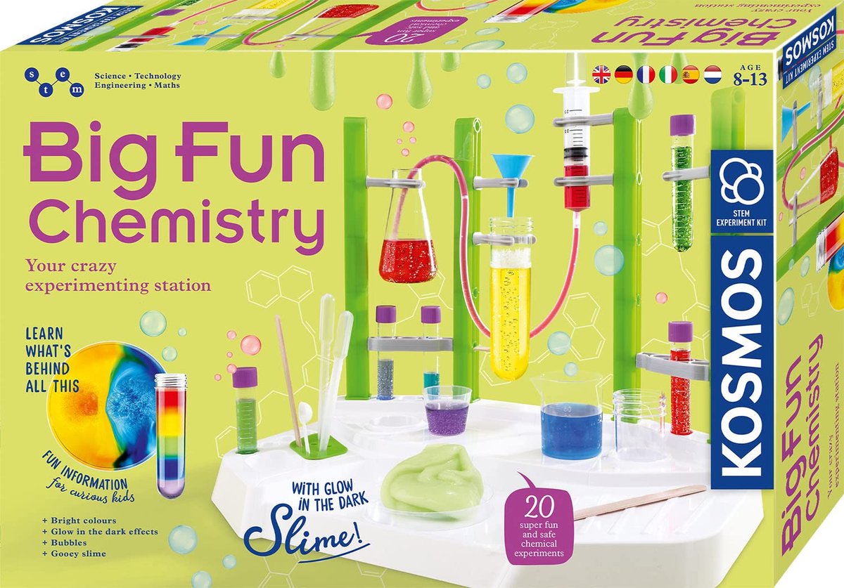 KOSMOS Big Fun Chemistry – szalona stacja chemiczna, zestaw ...
