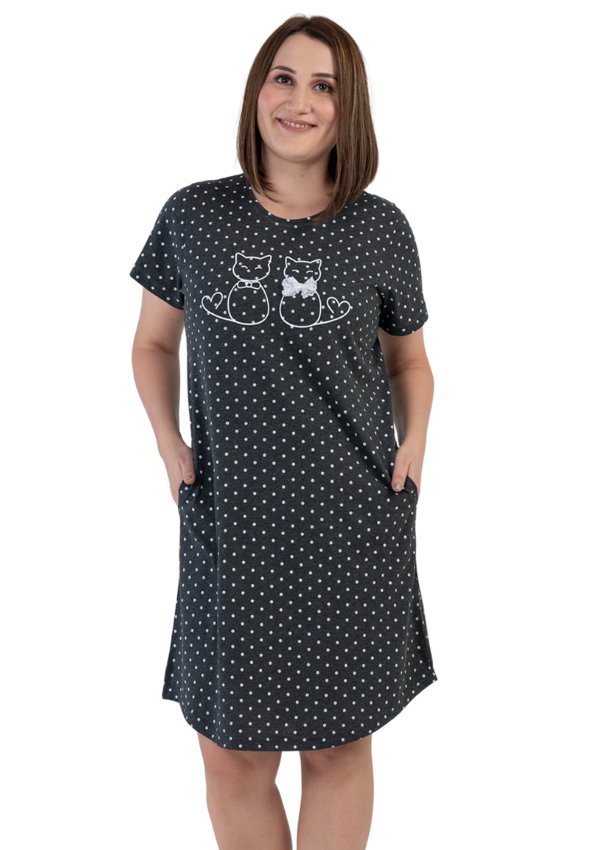 Koszula Nocna bawełniana 3XL plus size duża - Vienetta | Moda Sklep ...