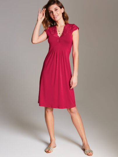 KOSZULA NOCNA S003 07 - rubin L - OHZUZA | Moda Sklep EMPIK.COM