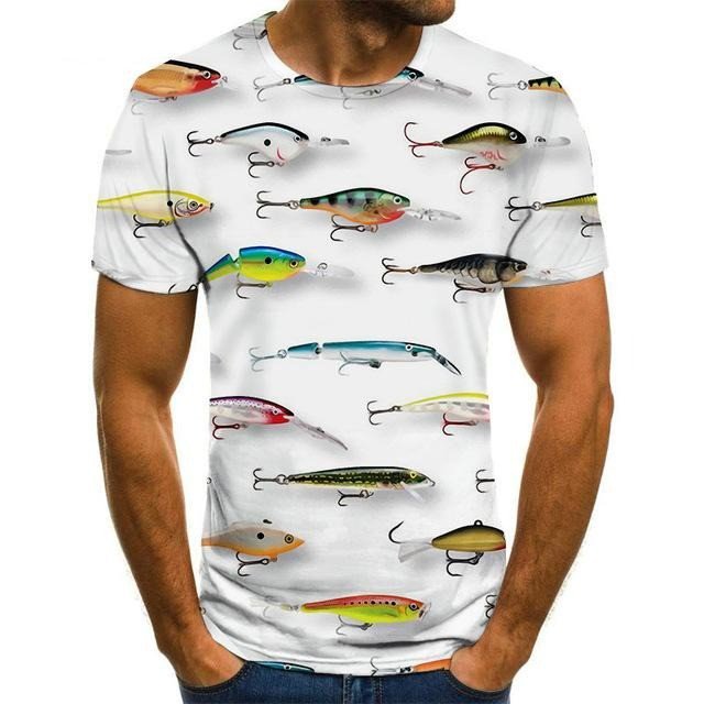 Koszulka 3D Męska Dla Wędkarza T-Shirt Graficzny 3D Fish King L - Inna ...