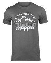 koszulka AMERICAN CHOPPER - WASHED LOGO ciemnoszara-S - Inna marka ...