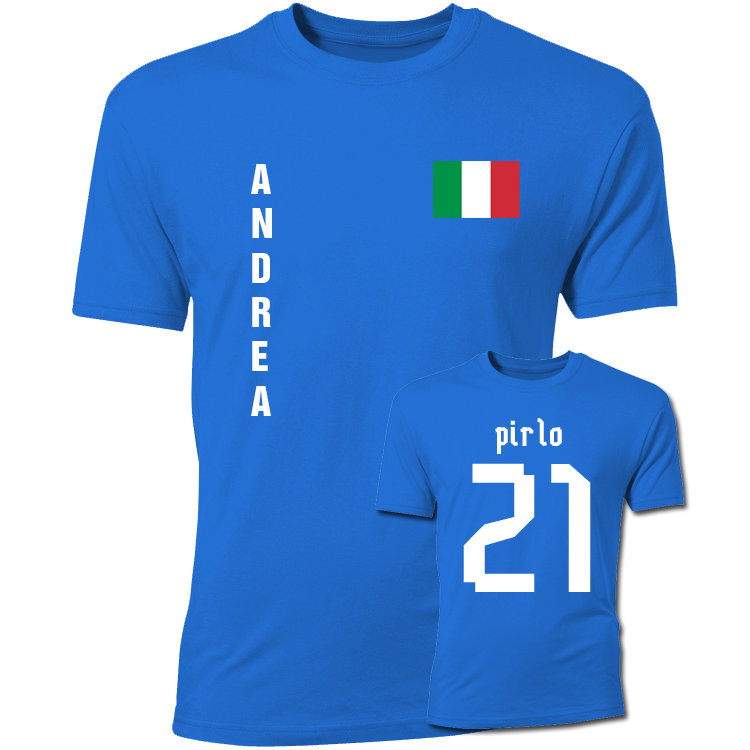 Koszulka bawełniana ANDREA PIRLO 21 WŁOCHY - Inna marka | Sport Sklep ...