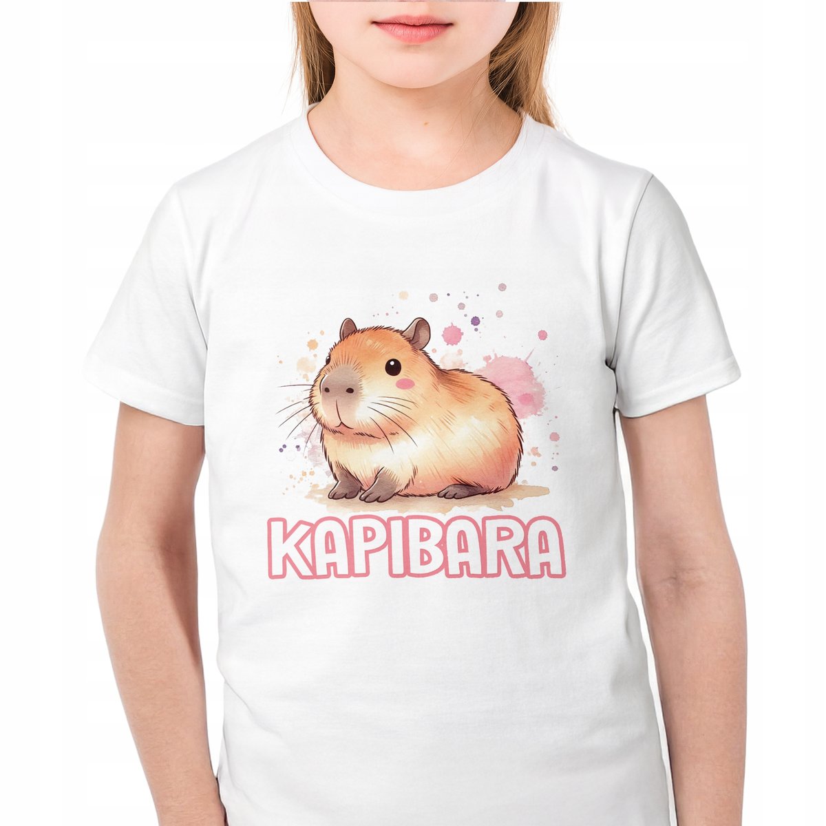 Koszulka biała dziecięca Kapibara Capybara Zwierzak r. 122 - Bullz ...