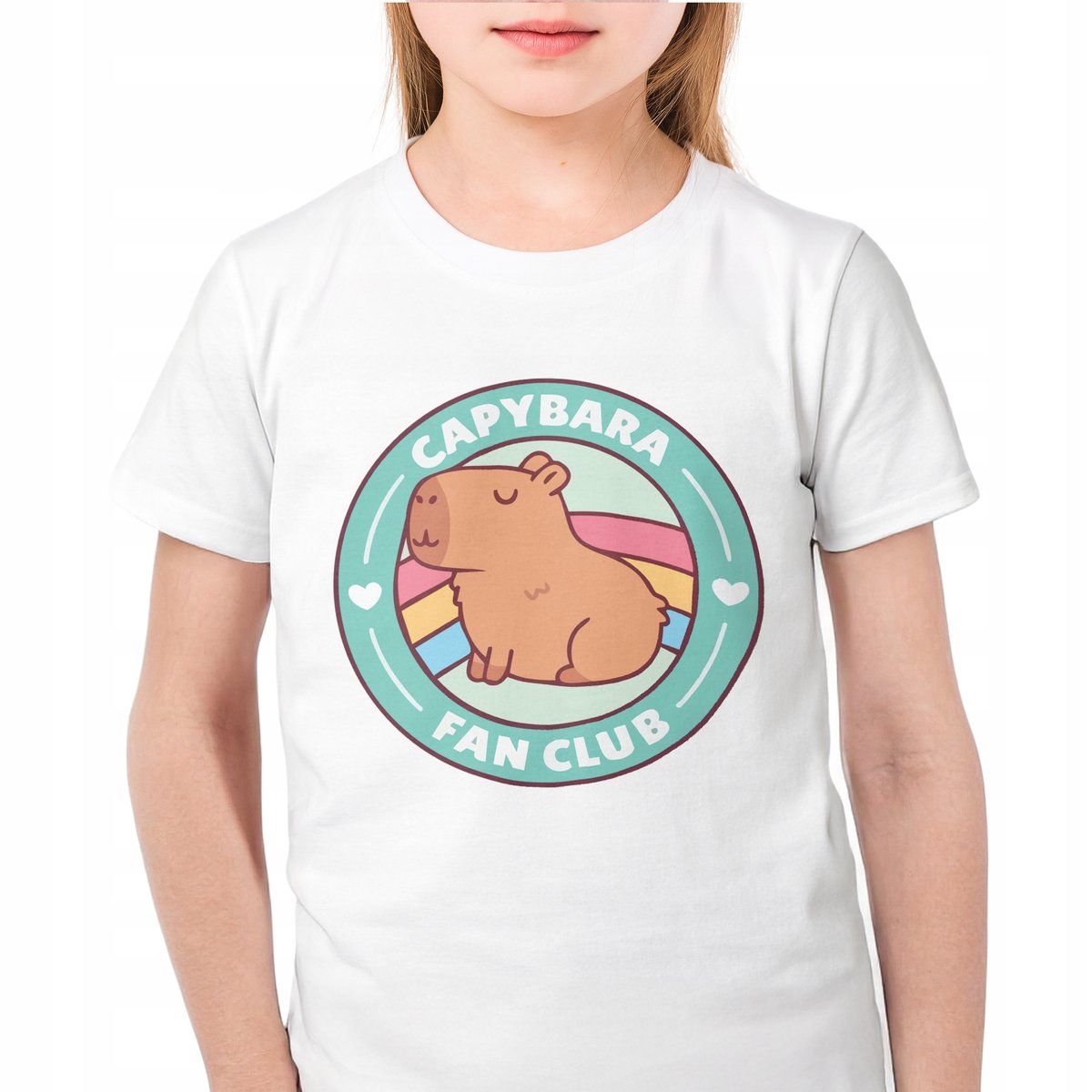 Koszulka biała dziecięca Kapibara Capybara Zwierzak r. 122 - Bullz ...