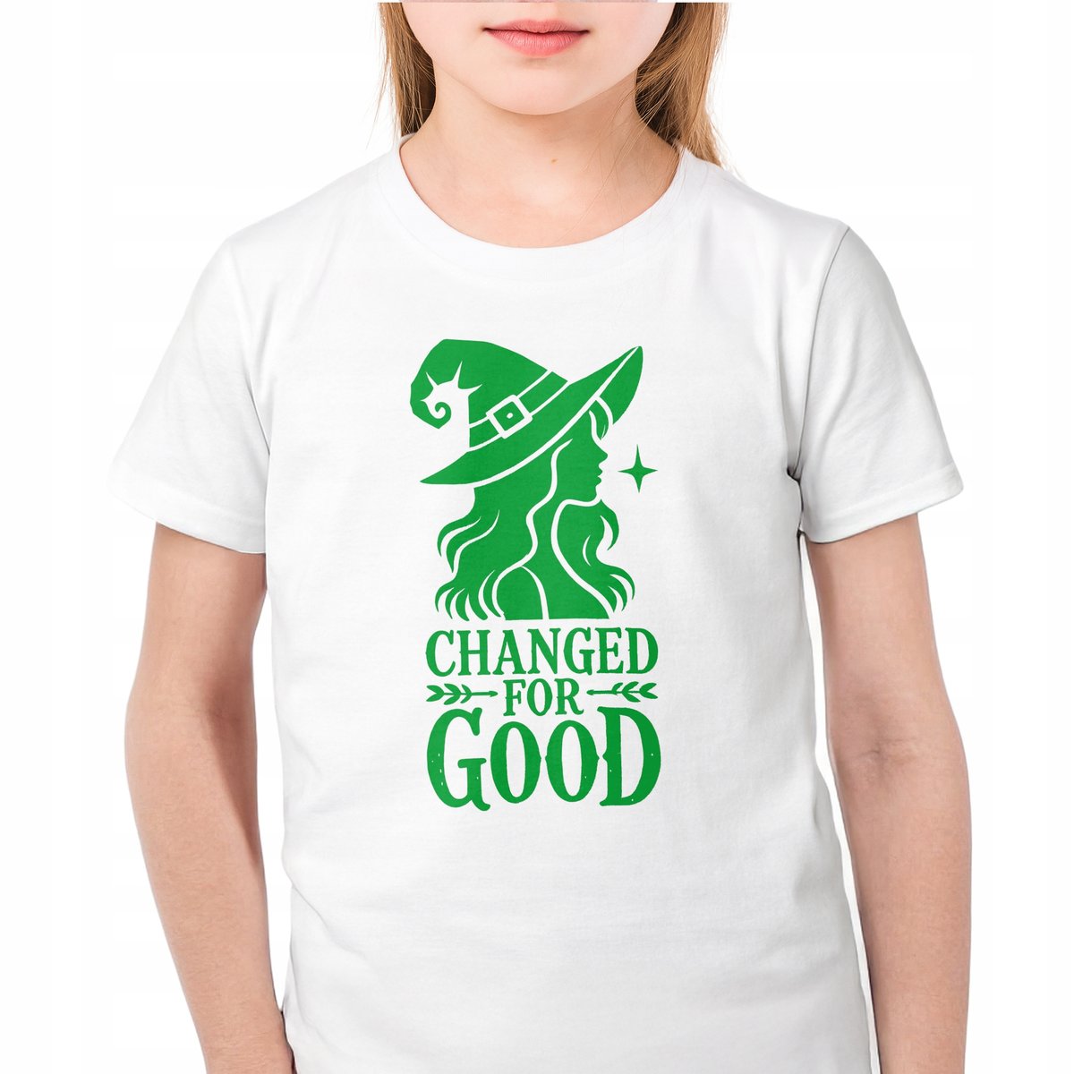 Koszulka biała dziecięca Wicked For Good Oz Elphaba Glinda r. 134 ...