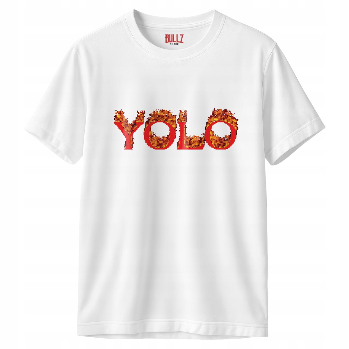 Koszulka biała męska YOLO Śmieszne Memy r. S - Bullz | Moda Sklep EMPIK.COM