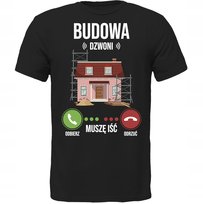 Koszulka Budowa Dzwoni Muszę Iść Super Prezent - DrukPrintPrezent | Moda Sklep EMPIK.COM