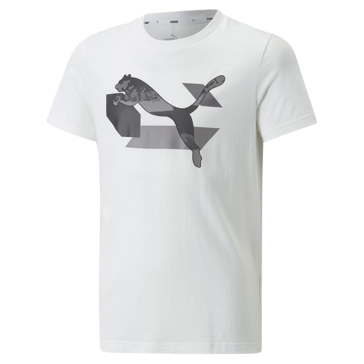 Koszulka chłopięca Puma Alpha Graphic biała 67010102-140 - Puma | Sklep ...