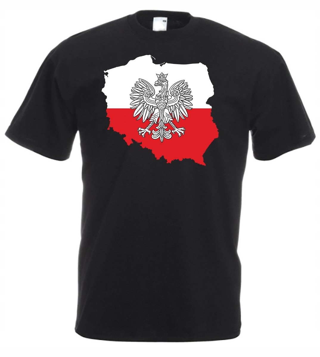 KOSZULKA CZARNA PATRIATOCZNA Godło Polski Flaga 3X - Inna marka | Moda ...