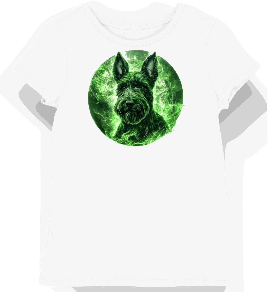 Koszulka damska biała z nadrukiem zielonego Welsh Terriera S - KozakNadruki | Moda Sklep EMPIK.COM