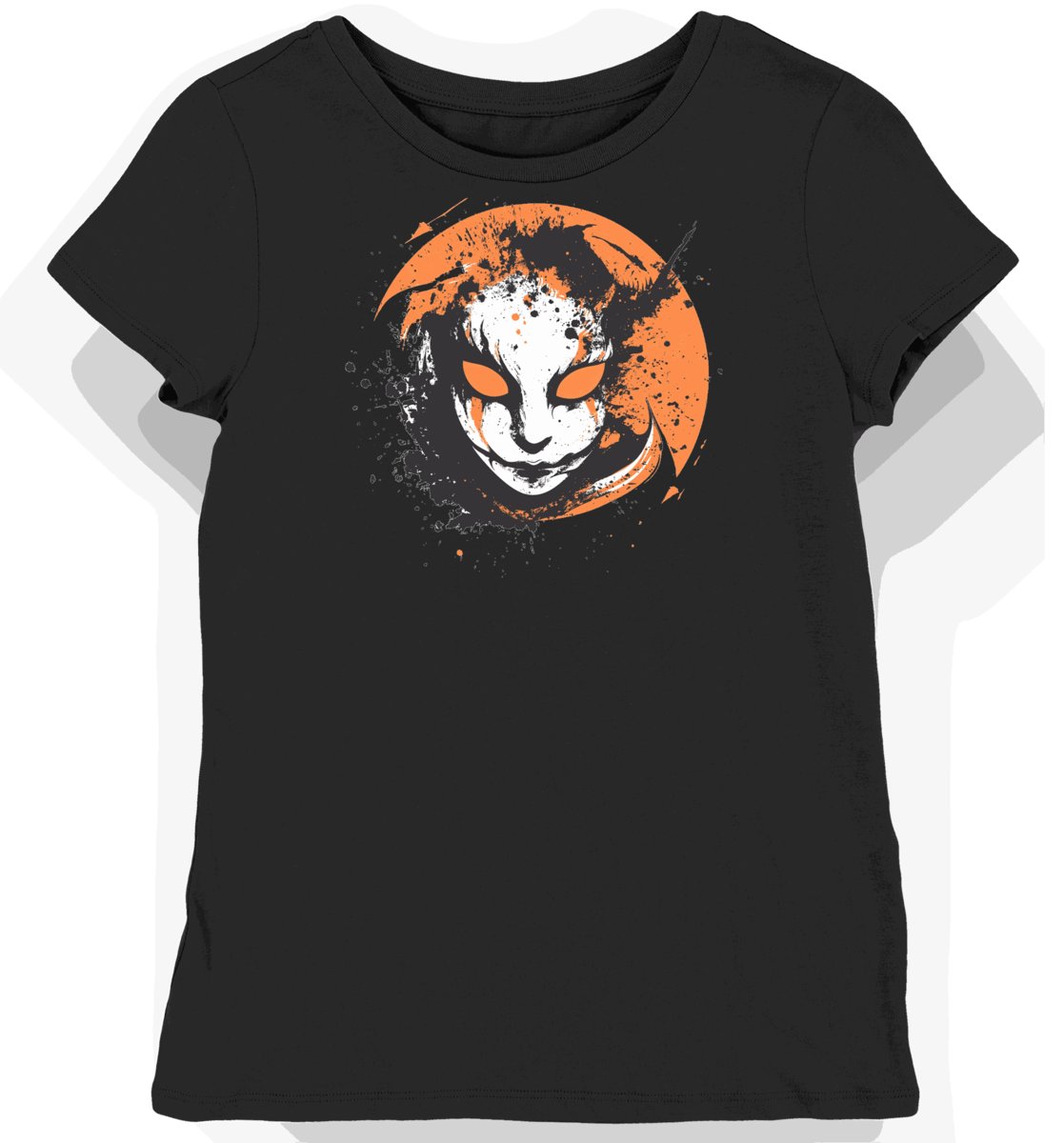 Koszulka damska czarna z nadrukiem maski shinigami XS - KozakNadruki | Moda Sklep EMPIK.COM