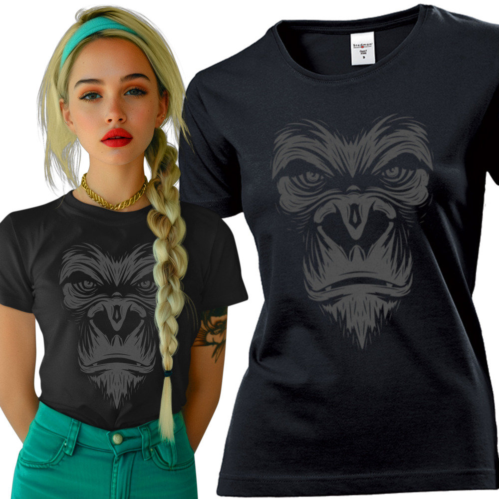 Koszulka damska Goryl Małpa Gorilla L - VoloDonum | Moda Sklep EMPIK.COM