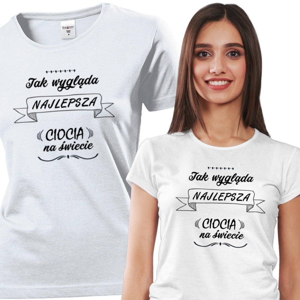 Koszulka damska Najlepsza Ciocia Na Świecie L - VoloDonum | Moda Sklep ...
