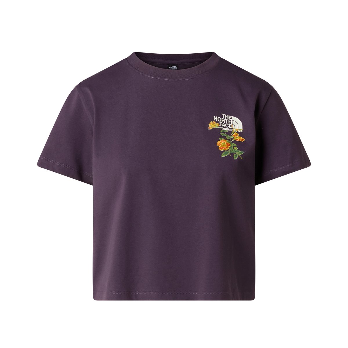 Koszulka damska The North Face FLORA EMBRO fioletowa NF0A8G9QG5O r L ...