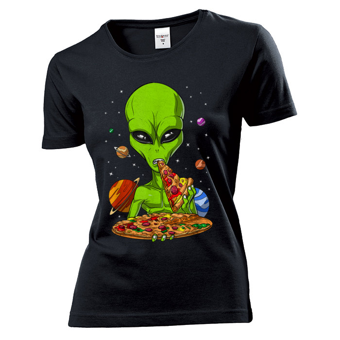 Koszulka damska UFO Kosmita Ufoludek I Pizza S - VoloDonum | Moda Sklep ...