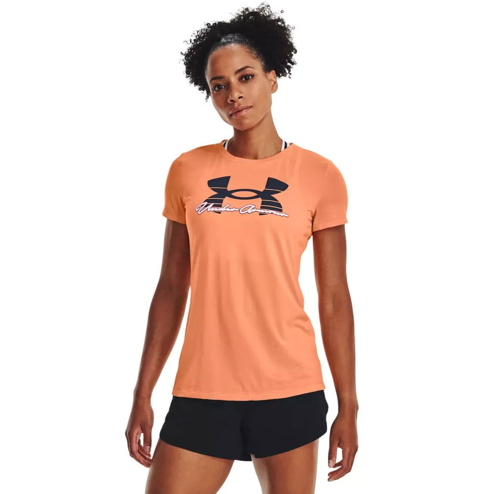 Koszulka damska Under Armour Tech Solid Script SSC-XL - Under Armour ...